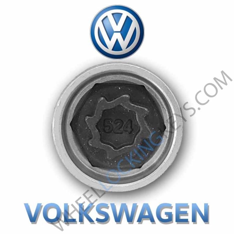 VW – Volkswagen D / 524 Wheel Locking Nut Key – Wheel Locking Keys