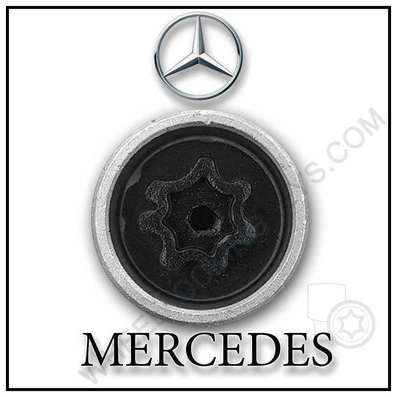 Wheel Locking Wheel Nut Key for Mercedes – Code 326 (A001 990 1607 ...