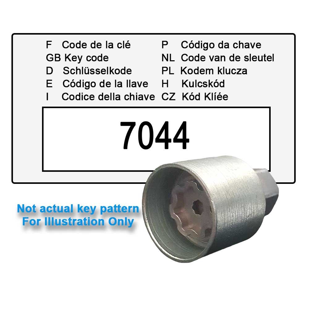 Wheel Locking Wheel Nut Key for Suzuki – Key Code 7044 / D – Wheel ...